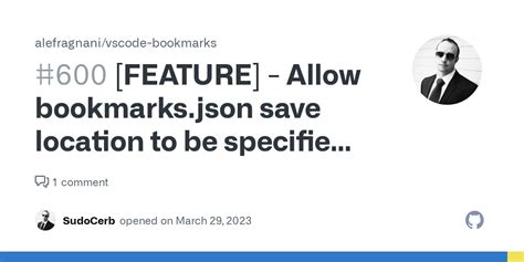 Feature Allow Bookmarksjson Save Location To Be Specified Per