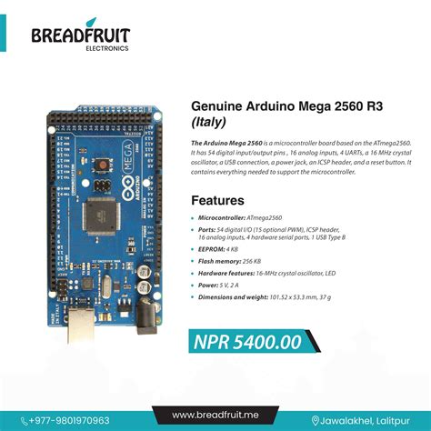 The Arduino Mega 2560 Is A Breadfruit Electronics