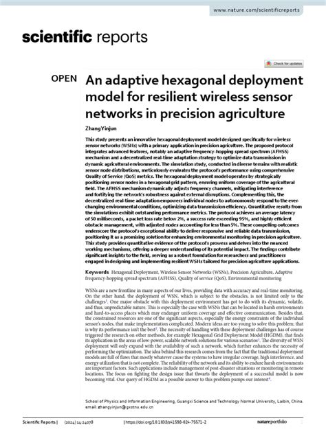 An Adaptive Hexagonal Deployment Pdf Wireless Sensor Network