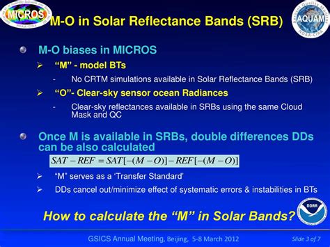 Extending Micros To Include Solar Reflectance Bands Srb Ppt Download