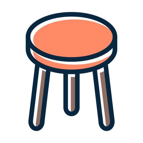 Stool Generic Color Lineal Color Icon