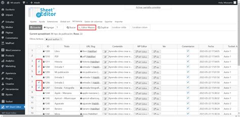toolset post types edición masiva guía completa
