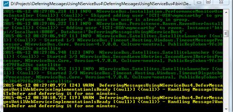Deferring Messages In Nservicebus 4