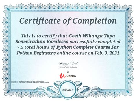 Geeth Boralessa On Linkedin Completed The Fundamentals And Data Structures Of Python