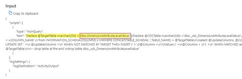 synapsetosql adf incrementalexport sql merge activity not working