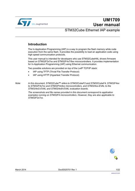 Pdf Stm32cube Ethernet Iap Example Dipjpkanebebedipjpdownload