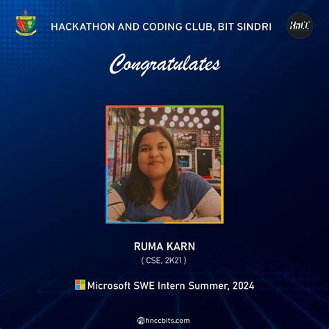Hackathon And Coding Club Bit Sindri On Linkedin Microsoftintern