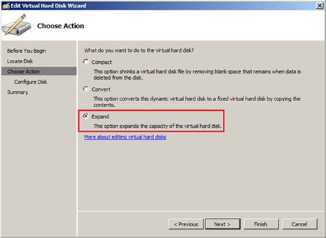 Resizeextend Vmware Hyper V Partition In Windows Server 2008