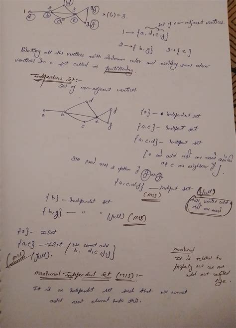 Independent Set Lecture Notes From Gate Academy Discrete