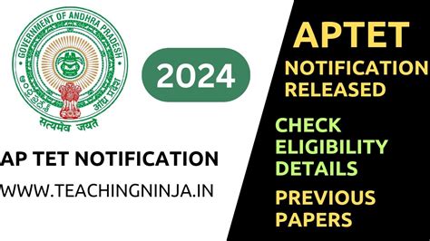 Ap Tet Notification 2024 Eligibility Previous Papers