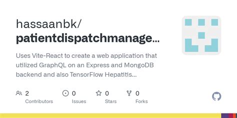Github Hassaanbkpatientdispatchmanagement Uses Vite React To Create