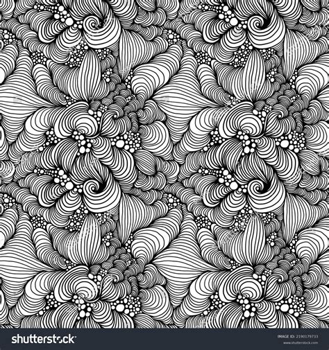 Abstract Coloring Book Adults Bitmap Drawing Stock Illustration