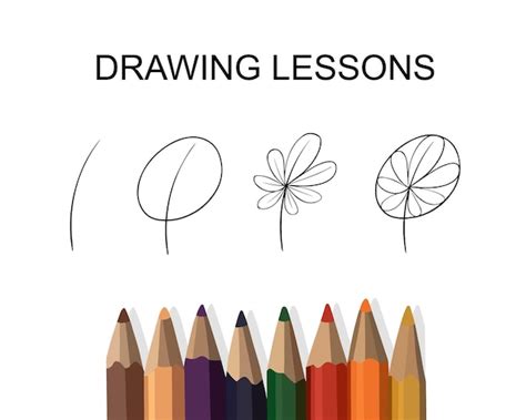 Premium Vector Vector Isolated Illustration Of A Stepbystep Drawing Of A Leaf Drawing Lessons