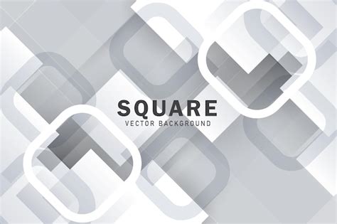 Premium Vector Abstract White And Gray Squares Pattern Overlapping
