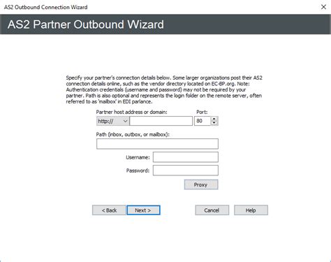 Configuring As2 Outbound Partners Using The Wizard