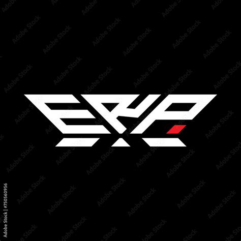 Erp Letter Logo Vector Design Erp Simple And Modern Logo Erp Luxurious Alphabet Design Stock