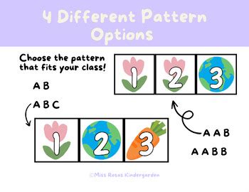 April Calendar Pattern Pieces By Miss Rosas Kindergarden Tpt
