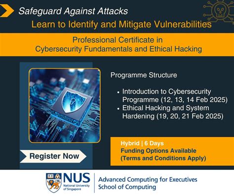 Nus Advanced Computing For Executives Ace On Linkedin Cybersecurity Ethicalhacking