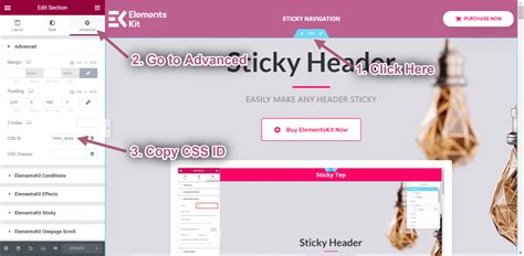 How To Add Sticky Content In Elementor Elementskit