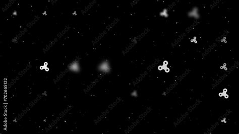 Template Animation Of Evenly Spaced Spinner Symbols Of Different Sizes