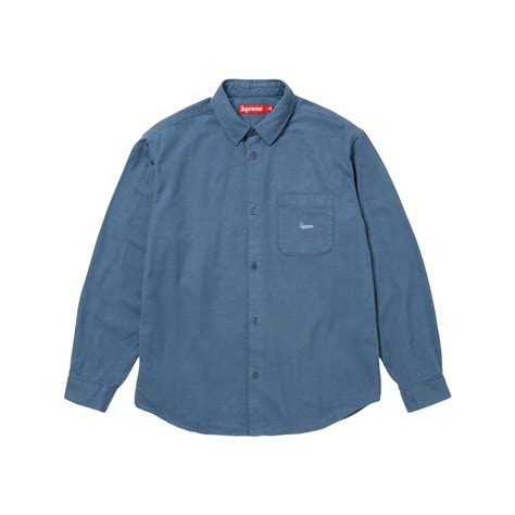 슈프림 플란넬 셔츠 다크 슬레이트 23fw Supreme Kream