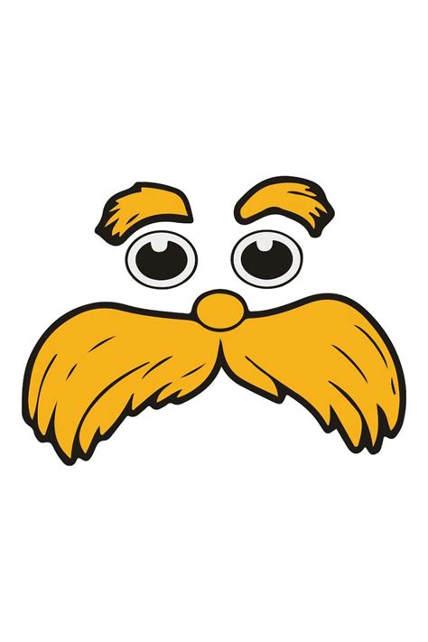 The Lorax Coloring Page The Lorax Face Template