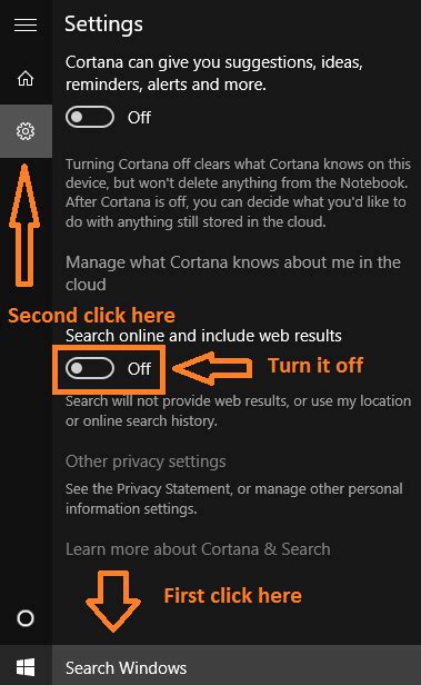 How To Turn Off Web Search Results From Windows 10 Taskbar