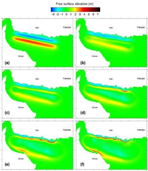 figure 1 from numerical simulation of tsunami run up on jask port