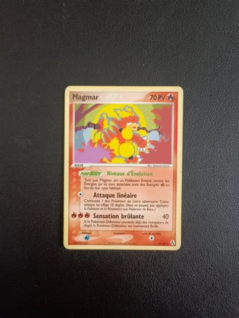 Carte Pokemon Magmar Rare Ex Cr Ateurs De L Gendes Fr Eur Picclick It