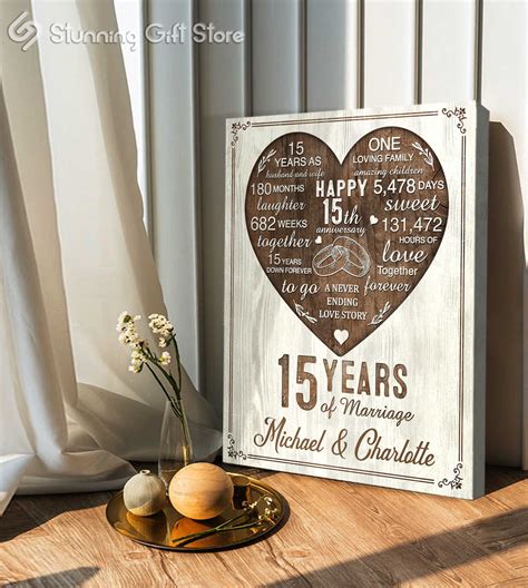 15th Wedding Anniversary Ts For Couples