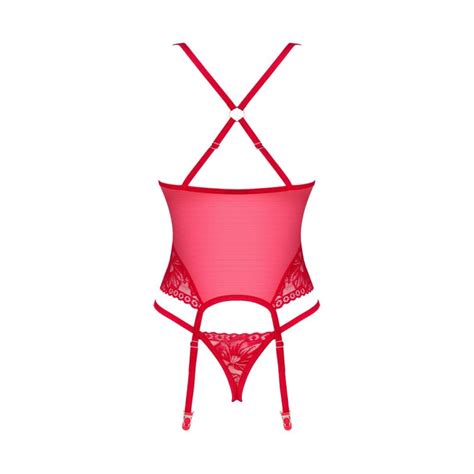 Sexy See Through Red Corset Sosexy Cz