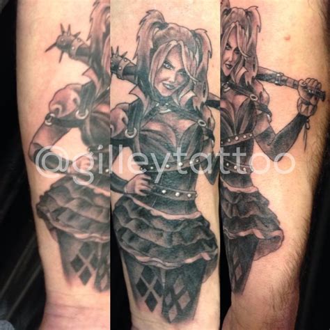 Harley Quinn Arkham Knight By Brian Gilley Tattoonow