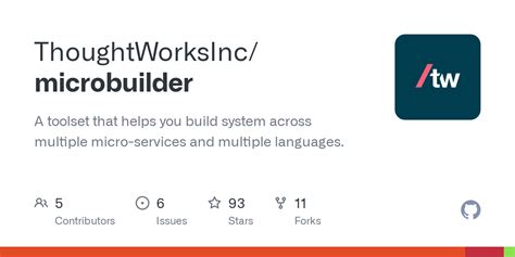 GitHub ThoughtWorksInc Microbuilder A Toolset That Helps You Build System Across Multiple