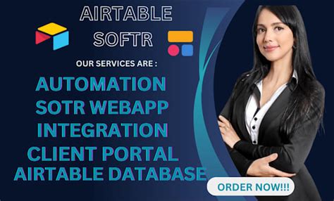 do softr webapp client portal airtable database design with integrate