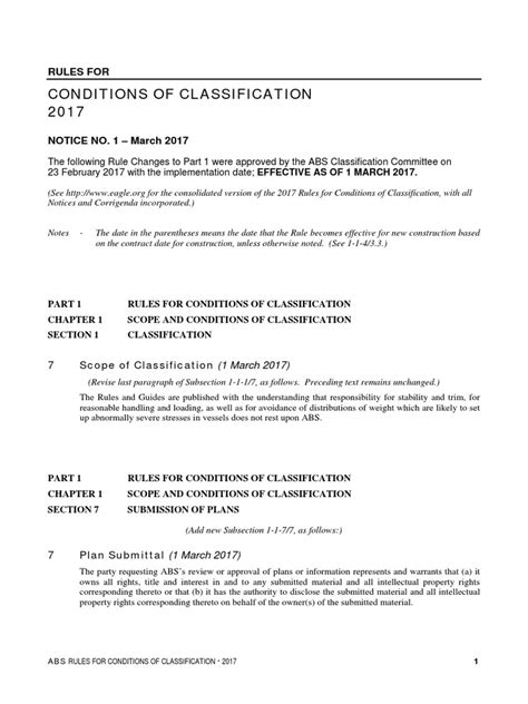 2017 Abs Classification Rules Update Pdf