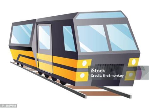 기차 엔진 플랫 만화 철도 여객 열차 또는 운송 기차 수송 철도 객차 여행 기관차 마차 수송 여객 강철에 대한 스톡 벡터 아트
