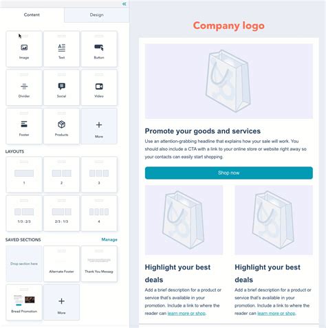 create marketing emails in the drag and drop email editor knowledge base