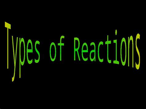 Ppt 5 Categories Of Chem Rxn 1 Synthesis 2 Decomposition 3