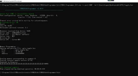 如何使用stm32cubeprogrammer 命令行烧录固件 知乎