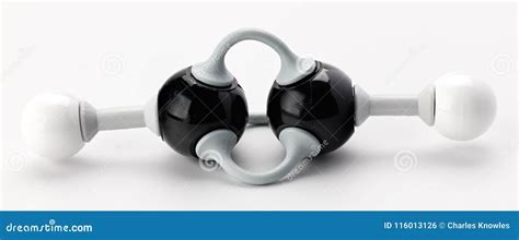 Ethyne Molecule Defined Using A Chemical Model Used In Education Stock Photo Image Of