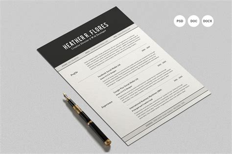 30 Sexy Resume Templates Guaranteed To Get You Hired Inspirationfeed