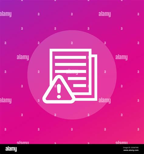 Error Report Failed Tests Icon Vector Stock Vector Image Art Alamy