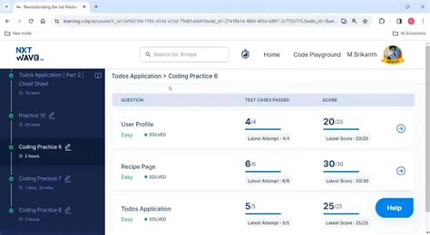 M Srikanth Naik On Linkedin Codingpractice6 Javascript Programming Ccbp Coding Nxtwave