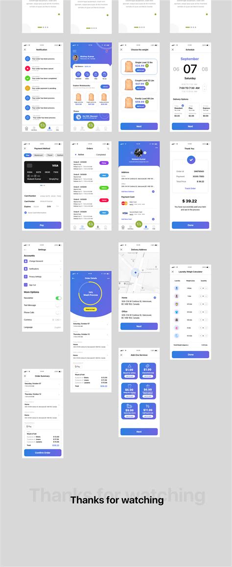 Laundry Uiux Design For Ios Behance
