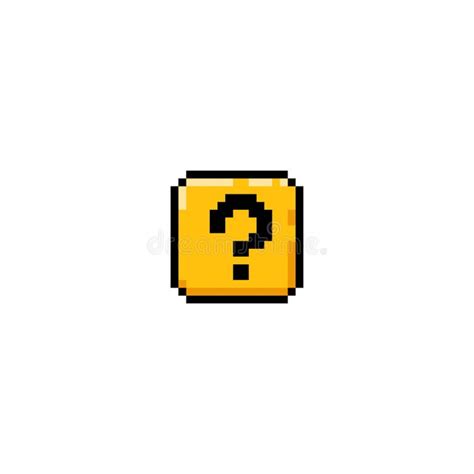 Ui Ux Game User Software Interface Pixel Vector Icon Yellow Button
