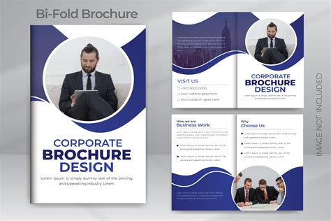 Bifold Business Brochure Design Template Graphic By Vmsit · Creative Fabrica