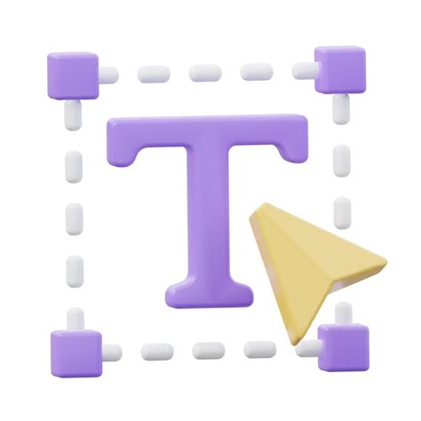premium photo 3d text tool isolated icon illustration render