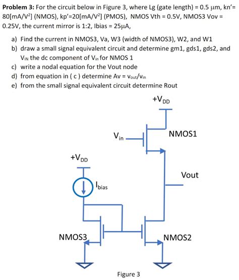 For This Assignment Lambda For PMOS Devices Is Chegg Com