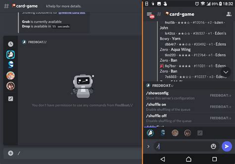 Android Permissions Slash Commands Suggested Despite Not Permitted