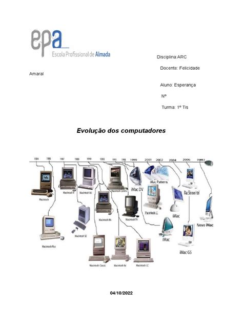 Evolução Dos Computadores Pdf Informática Equipamento De Escritório